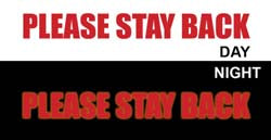 Please Stay Back Reflective Trailer Decal – Country Barn USA
